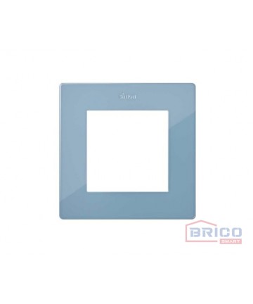 Plaque simple Finition Bleu