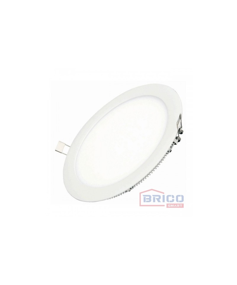 Panel LED encastré rond Couleur de la lumière 6500K puissance 12W