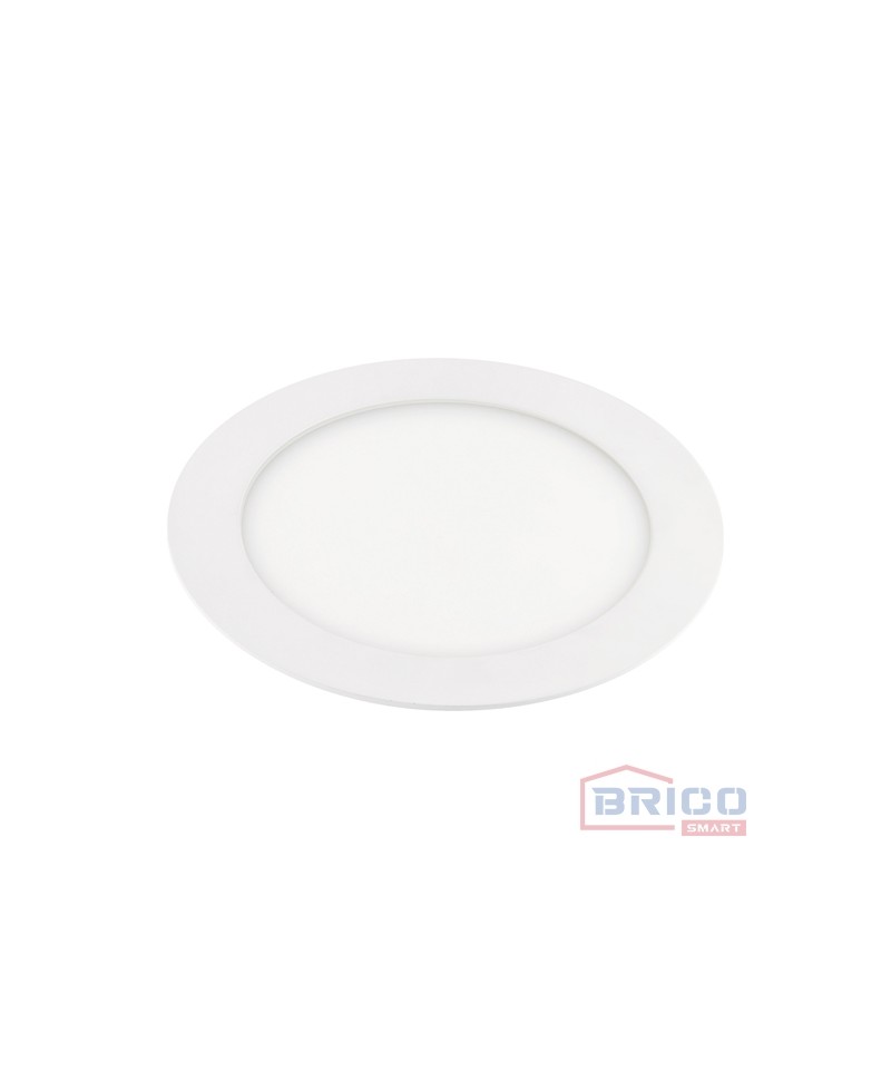 Panel LED encastré rond Couleur de la lumière 6500K puissance 12W