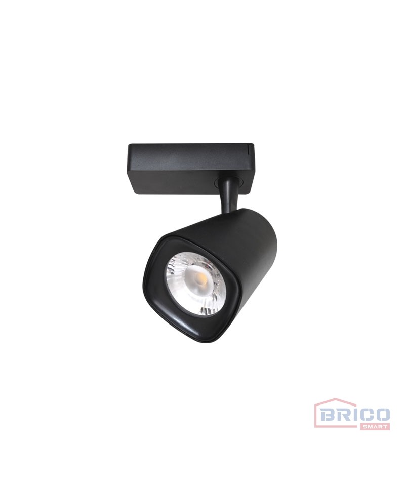 Spot LED pour rail ROME 30W Couleur de la lumière 2700K Couleur Noir